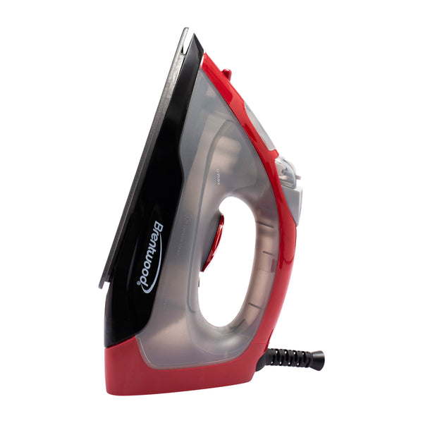 Brentwood MPI-54 Non-Stick Steam Iron, Red - Brentwood Appliances