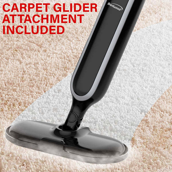 Brentwood STM-4000BK 1100w Steam Mop Hard Floor Steamer Tile and Wood ...