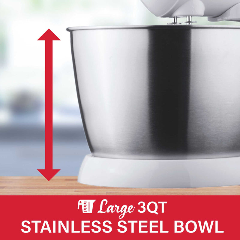 Brentwood SM-1152 5-Speed + Turbo Stand Mixer, White - Brentwood Appliances