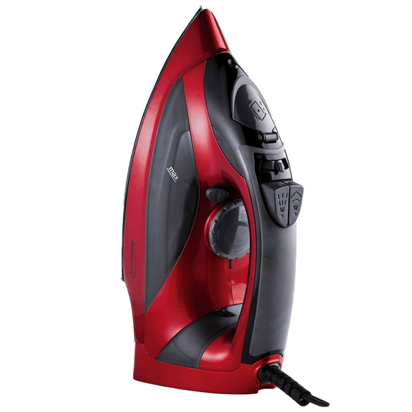 Brentwood MPI-90R Steam Iron with Auto Shut-Off, Red - Brentwood Appliances