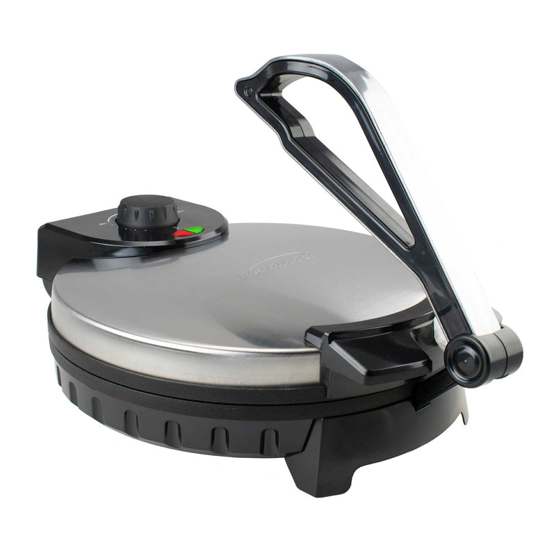Brentwood TS-129 Stainless Steel Non-Stick Electric Tortilla Maker, 12 ...