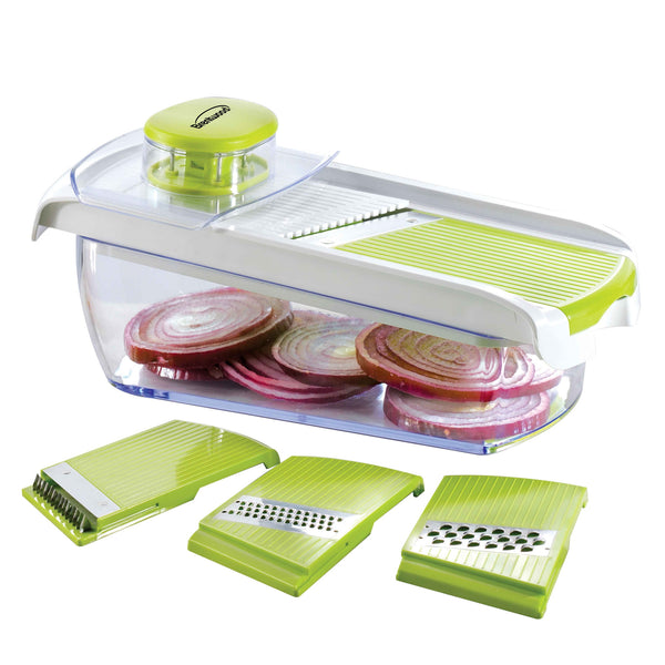 Brentwood KA-5040G Mandolin Slicer with 5-Cup Storage Container and 4 ...