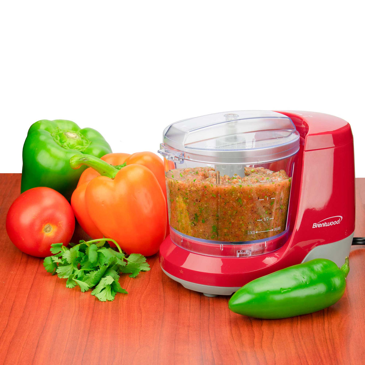 Brentwood MC-109R 1.5 Cup Mini Food Chopper, Red - Brentwood Appliances